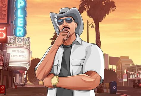 Ilustración De Portada De Gta 5