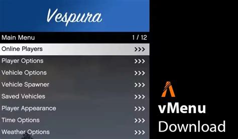 vmenu neuste version herunterladen fivem mods and scripts