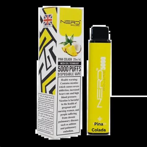 Buy Nerd Square 5000 Puffs Pina Colada In Dubai Elf Bar Dubai