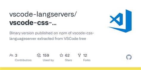 GitHub Vscode Langservers Vscode Css Languageserver Bin Binary Version Published On Npm Of