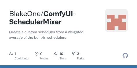Github Blakeonecomfyui Schedulermixer Create A Custom Scheduler From A Weighted Average Of