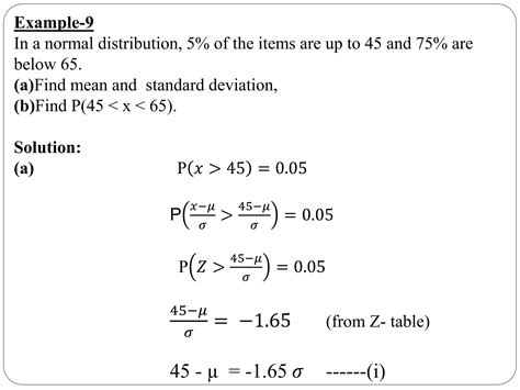 Mean Sd Quartiles Deciles Percentiles By Using Normal Distribution