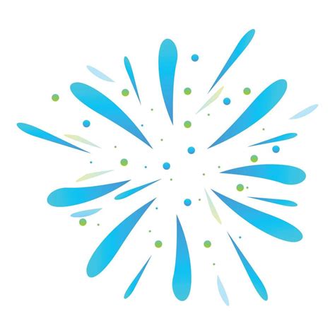 Bright Blue And Green Fireworks Exploding In A Festive Celebration