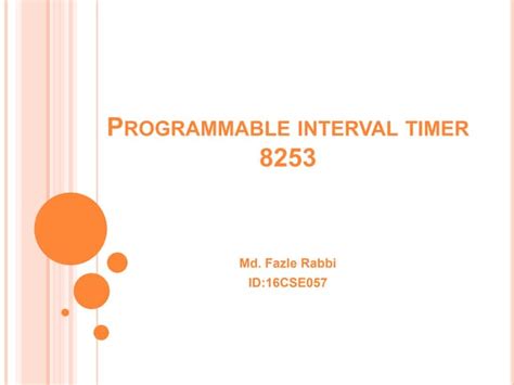 5 programmable interval timer 8253 pptx computing technology
