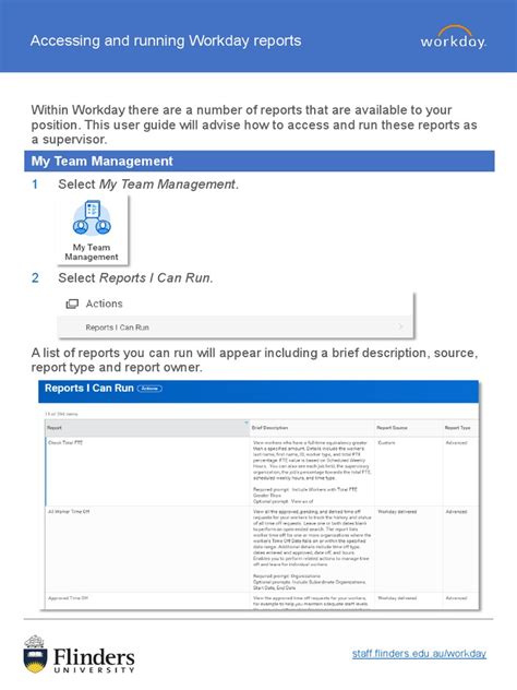 Accessing And Running Workday Reports Pdf Microsoft Excel