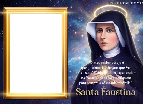 Santa Faustina Para Fazer Montagem De Fotos Imagem Legal