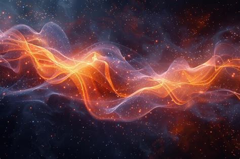 Premium Photo An Abstract Visualization Of Sound Waves Emanating From A Speaker