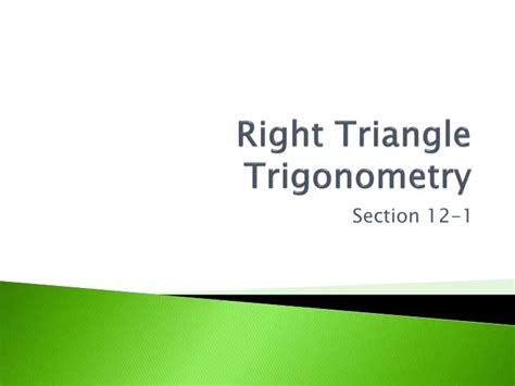 Ppt Right Triangle Trigonometry Powerpoint Presentation Free