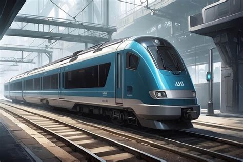 Premium Photo Train Concept Illustration