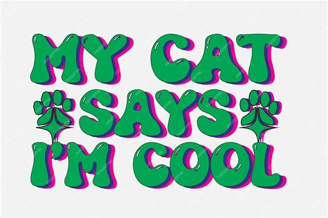 Premium Vector A Green And Pink Graphic That Says Im Cool
