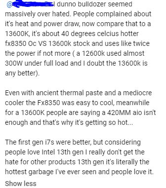 Is This Even True If Not Why Is There So Much Misinformation Against Intel CPUs On The