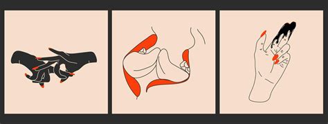 Premium Vector Set Of Three Sexual Gesture Hand Finger Simulating