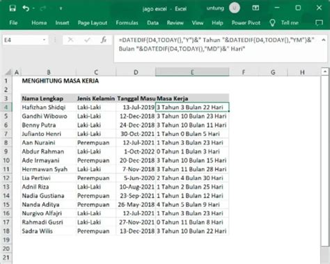 Menghitung Masa Kerja Di Excel Dhuo Creative Menghitung Masa Kerja Di Excel Dhuo Creative