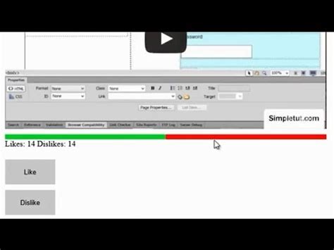 How To Build PHP Like And Dislike Buttons Ratings Script With Percentage Bar YouTube