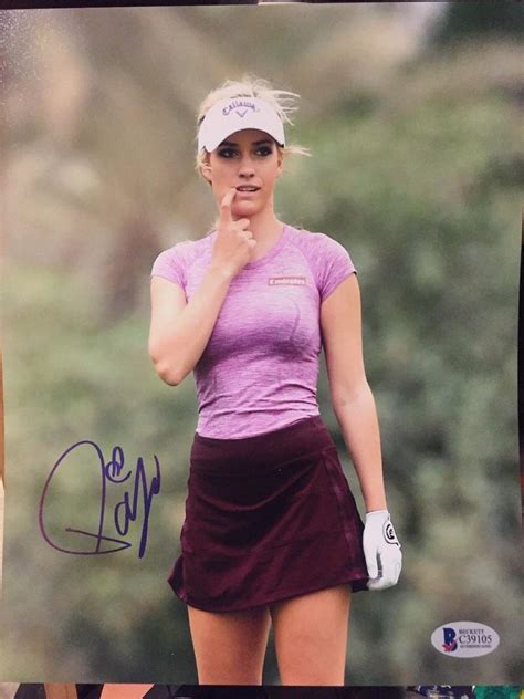 Paige Spiranac Sexy Authentic Signed 8x10 Photo Autographed Bas C39105