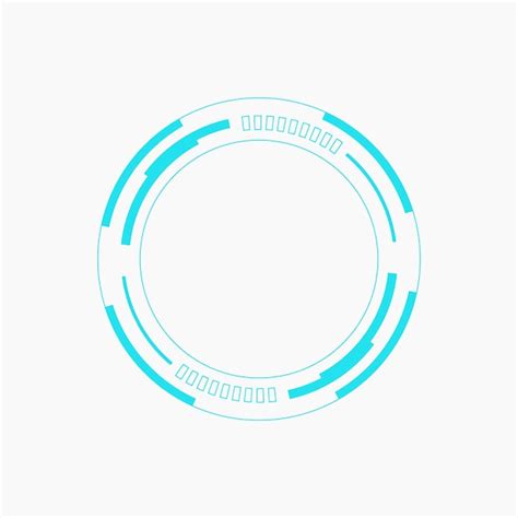 Premium Vector Futuristic Tech Circle