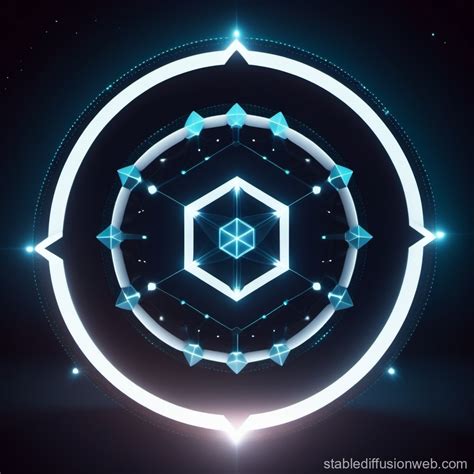 Futuristic Polygon Math Logo Stable Diffusion Online
