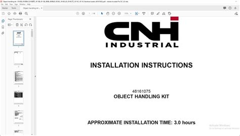 cnh object handling kit b100b b100blr b100btc b110b b115b b90b b90blr