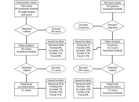 Flowchart Of Concussion And No Injury Case Selection The Rigid Body