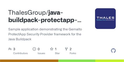 Github Thalesgroupjava Buildpack Protectapp Sample Sample