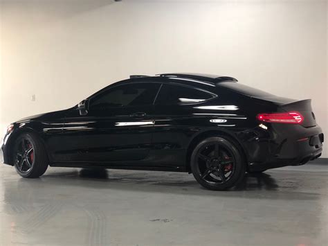 Used 2017 Obsidian Black Metallic Mercedes Benz C Class Coupe C300 Awd