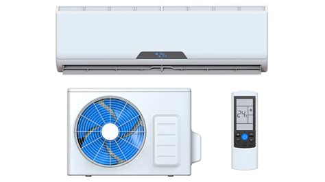 에 어 컨디셔너 시스템 원격 제어 및 외부 단위 설정 3d 렌더링에 고립 된 흰색 배경 에어컨에 대한 스톡 사진 및 기타 이미지