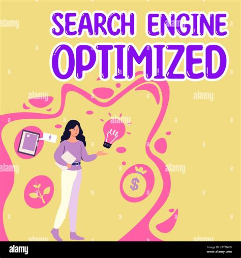 Conceptual Display Search Engine Optimized Business Overview Maximizing The Number Of Visitors