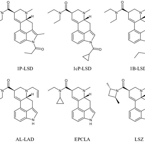 The Chemical Structures Of Lsd Derivatives Download Scientific Diagram