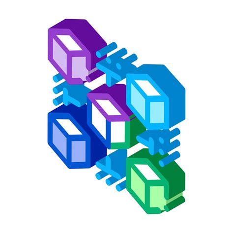D Machine Learning Isometric Icon Vector Illustration Vector Art At Vecteezy