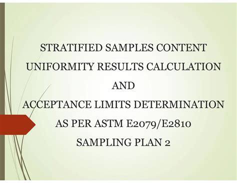 Stratified Cu Results Calculation As Per Astm E2709e2810pdf