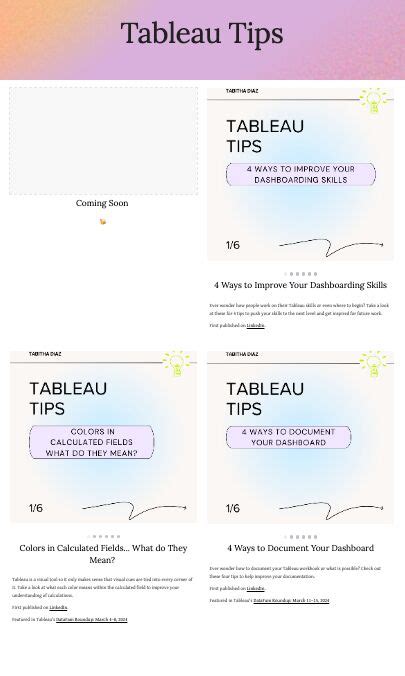 Tableau Tips For Data Analysts Tabitha Diaz Posted On The Topic