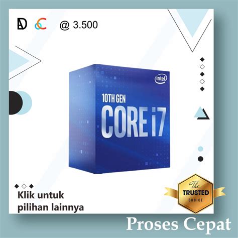 Jual Processor Intel Core I7 10700F LGA 1200 Box Shopee Indonesia