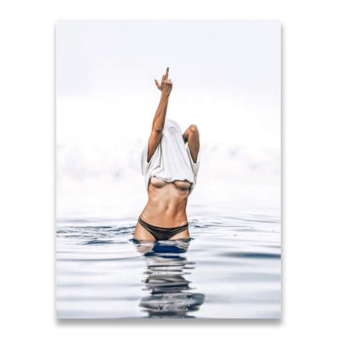 Black And White Sexy Woman Canvas Art Corx Designs