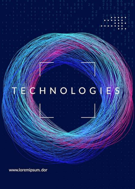 Premium Vector Quantum Computing Cover Design Technology For Big Data