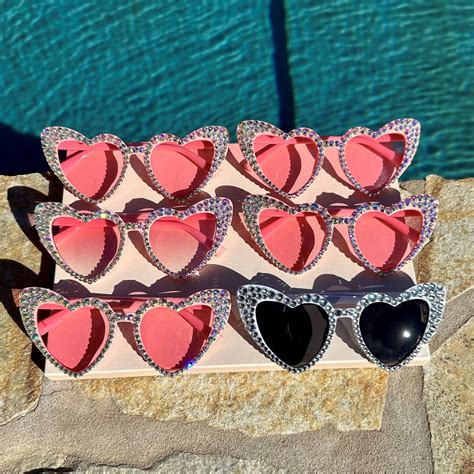 Party Pack Bachelorette Heart Sunglasses Etsy