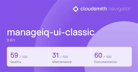 Manageiq Ui Classic 0 0 1 Rubygems Package Quality Cloudsmith Navigator