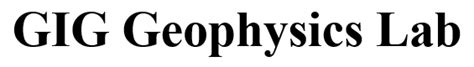 Gig Geophysics Lab