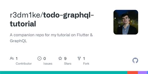 Github R Dm Ke Todo Graphql Tutorial A Companion Repo For My Tutorial On Flutter Graphql