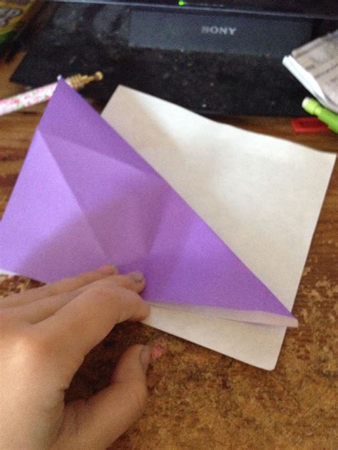 Fold Into A Triangle Origami Crafts Triangle Paper