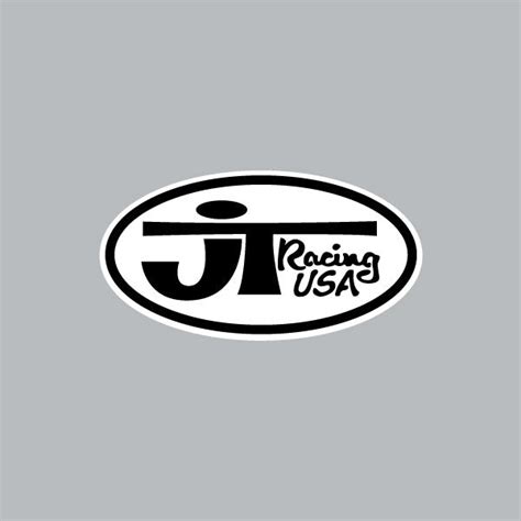 Jt Racing Oval Black And White Decal Old School Bmx Bmx Products Au