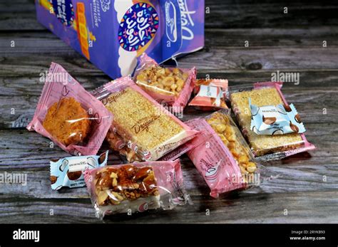 Cairo Egypt September 27 2023 Despacito Patisserie Collection Of Eastern Candy Noga Peanuts