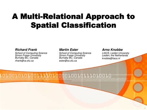 ppt a multi relational approach to spatial classification powerpoint