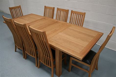 Lichfield Extending Dining Tables 8 Seater Oak Dining Table Set