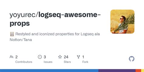 GitHub Yoyurec Logseq Awesome Props Restyled And Iconized Properties For Logseq Ala Notion Tana