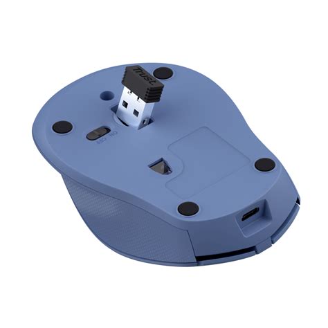 Mouse Trust Zaya Wireless Recargable Blue Bracatech