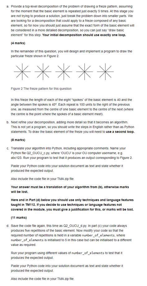 Solved A Provide A Top Level Decomposition Of The Problem