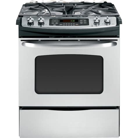 Ge 30 In 4 Burners 41 Cu Ft Self Cleaning Slide In Natural Gas Range