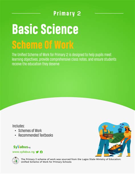 Primary 2 Basic Science Scheme Of Work Download Free Pdf Syllabusng