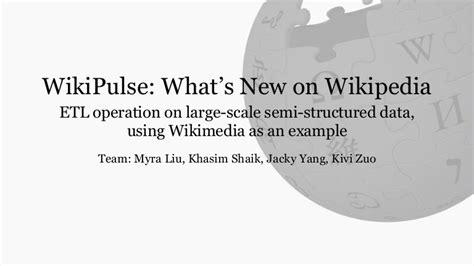 Wikipedia Data Mining