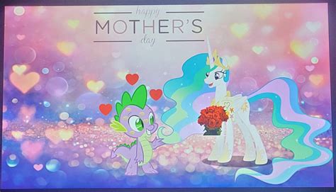 Spike X Celestia Happy Mothers Day By Alancastruita On Deviantart